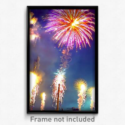 Pixel Art Poster - Unusual Fireworks (8 Bit Psychedelic Trippy Video ...