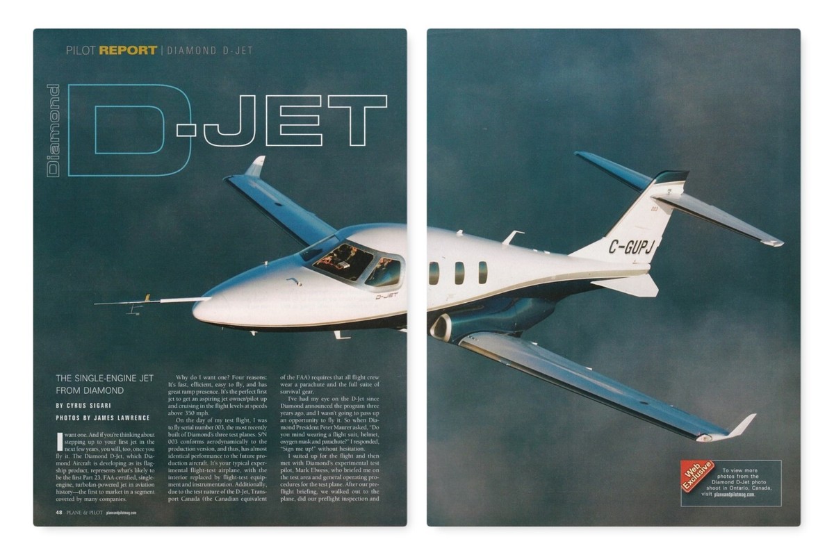 Diamond Aircraft D Jet Diamond Aircraft D Jet, C FPTM / DJ1 0002,