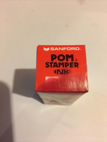 Sanford POM Stamper Ink refill RED New 00290 .35oz re-ink self inking ...