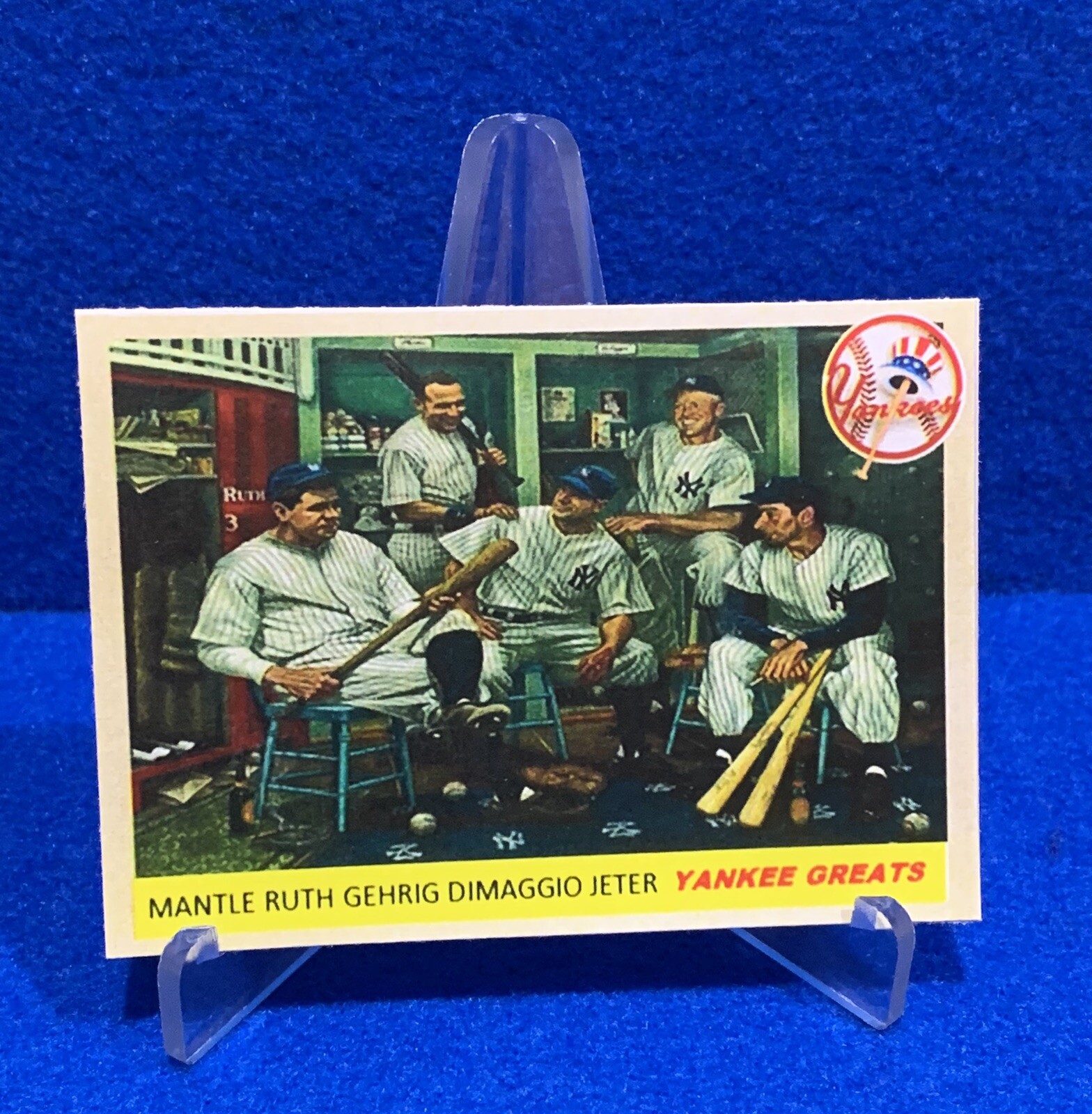 BABE RUTH MICKEY MANTLE DIMAGGIO DEREK JETER LOU GEHRIG YANKEE GREATS ...