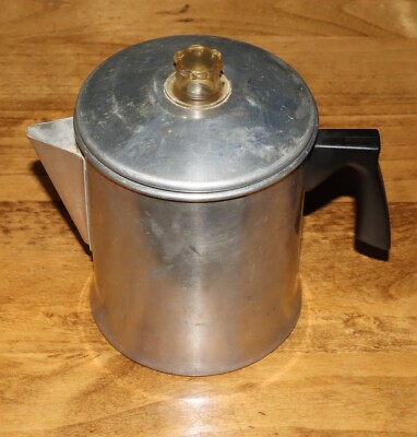 VINTAGE MIRRO COFFEE POT Aluminum Percolator Coffee pot 8 CUP Made in ...