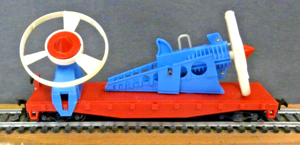 VINTAGE EXCELLENT LIONEL HO #0349 TURBO MISSILE FIRING CAR w/2 ORIGINAL ...