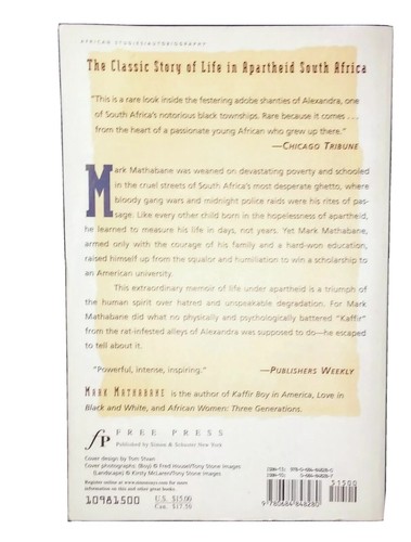 Kaffir Boy An Autobiography by Mark Mathabane. Coming Of Age In ...