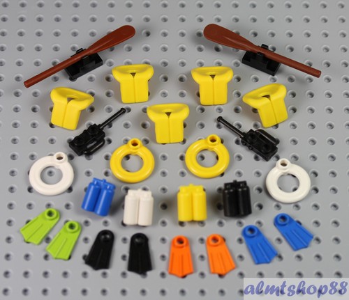 LEGO - Rafts Boats - PICK YOUR ITEMS - Small Motor Row Rubber Life ...