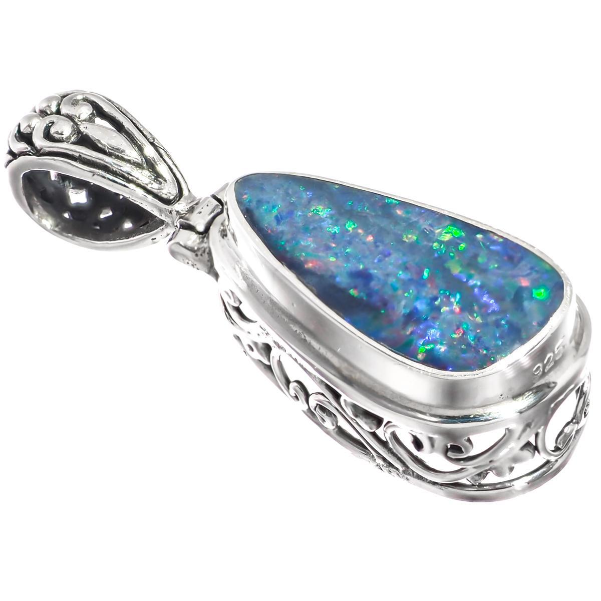 Opal Pendant Settings One Of A Kind Opal Necklace Sterling Silver