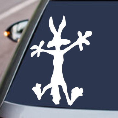 WILE E COYOTE SPLAT Vinyl Decal Sticker Car Window Bumper Dents LOONEY ...