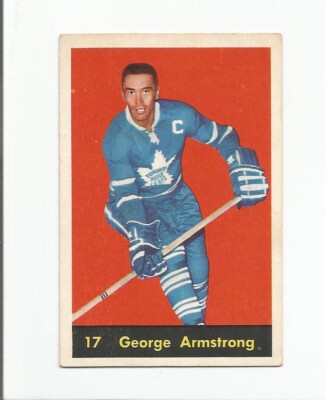 1960-61 GEORGE ARMSTRONG PARKHURST HOCKEY CARD #17 | eBay
