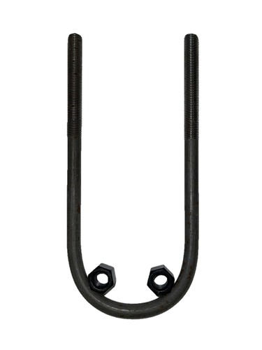 Round U-Bolt 7/16" Thick x 3" ID x 7-1/2" Long w/ Zinc Plated Nuts R229 ...