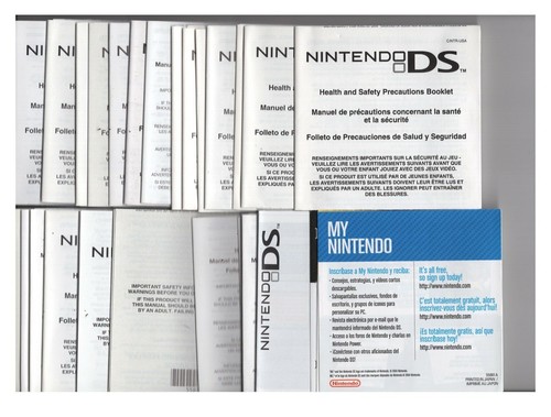 Nintendo DS INSERT Lot x29 Precautions Wifi If You Like Authentic ...