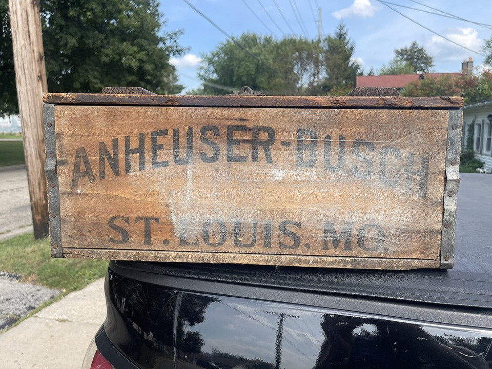 Anheuser Busch Beer St Louis MO 1918 Crate Pre Prohibition Bevo | eBay