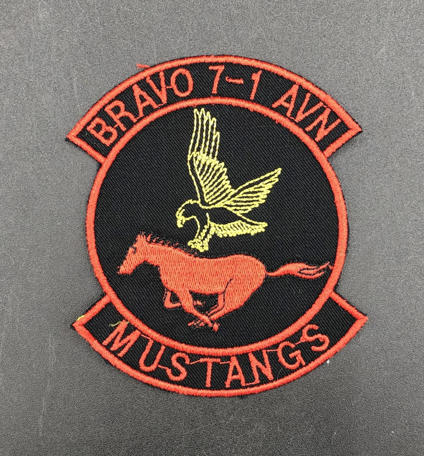 US Army Bravo 7-1 AVN Mustangs Aviation Patch OIF OEF | eBay