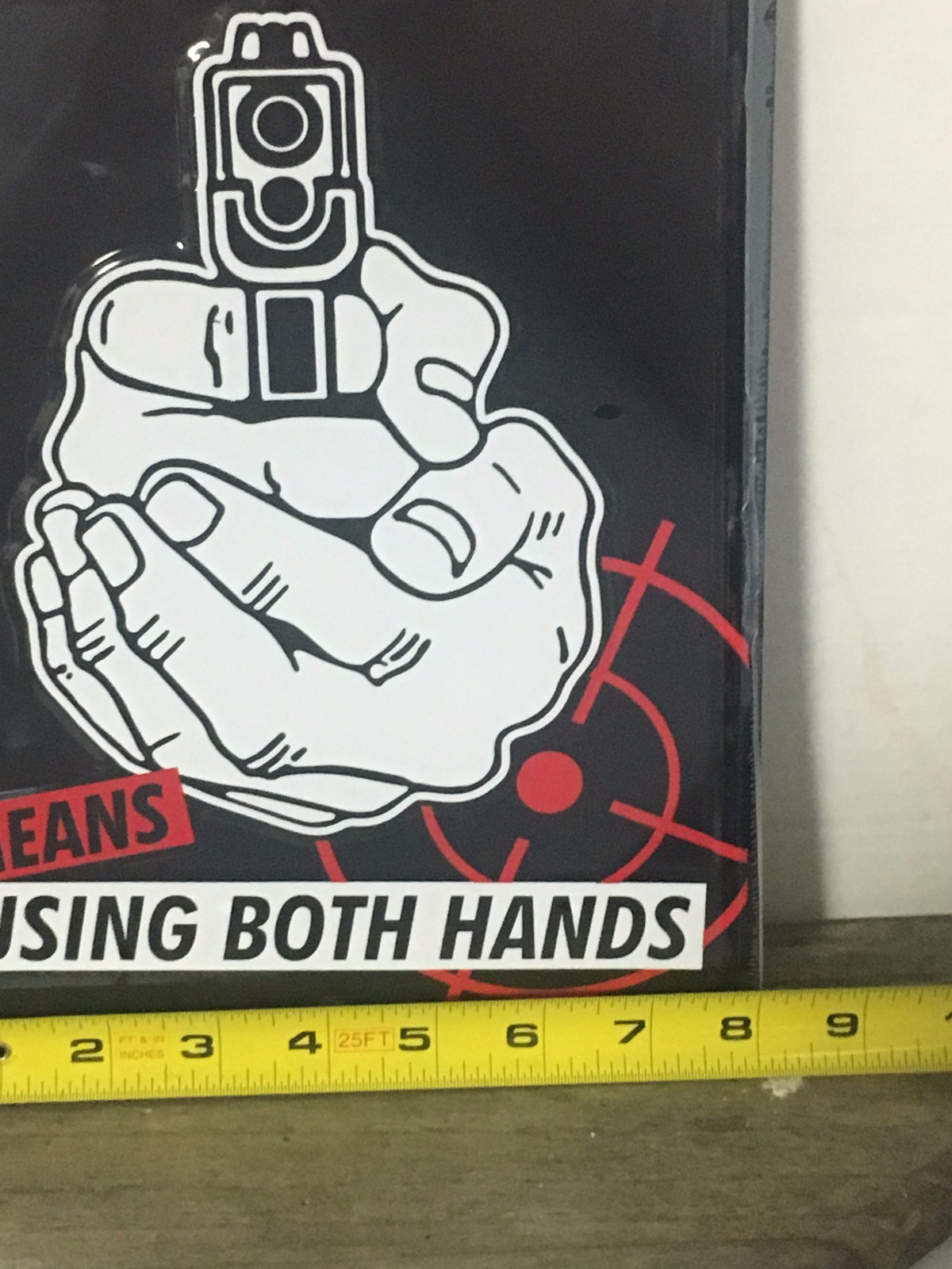 "Gun Control Means Using Both Hands" 8" x 12" metal sign MADE IN USA | eBay