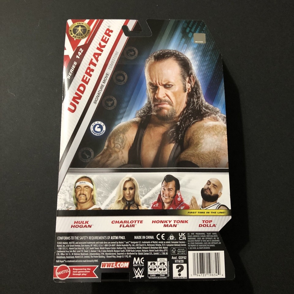 WWE Basic Figure Series 142 The Undertaker Action Figure 2024 New ...