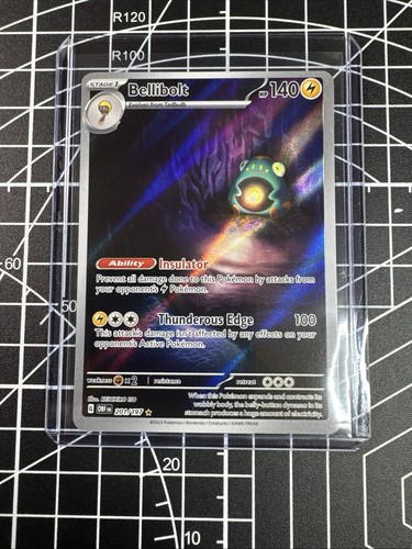 Pokémon Bellibolt Holo Illustration Rare Card Obsidian Flames 201/197 ...