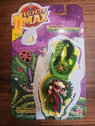 Mighty Max Versus Kronosaur Horror Head - Complete With Comic | eBay