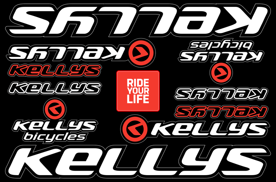 Kellys Decals Stickers Bicycle Vinyl Graphics Autocollant Aufkleber ...