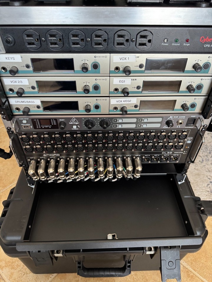 Behringer X32 Core/ DL32 Stagebox/EW 300 G3 FLY RIG | eBay