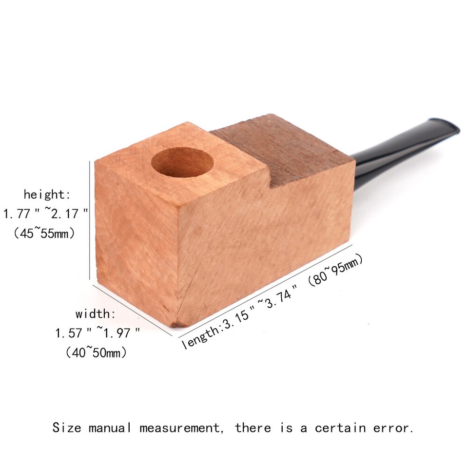 MUXIANG Briar Wood Pipe Uncarved Block Smoking Pipe Making Tools DIY ...