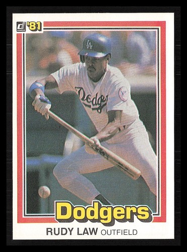 Rudy Law 1981 Donruss #180 Los Angeles Dodgers | eBay