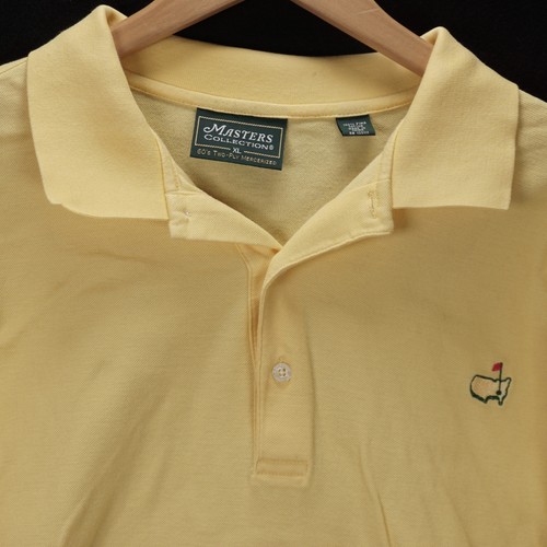 MASTERS COLLECTION THE MASTERS GOLF SHIRT POLO AUGUSTA YELLOW COTTON ...