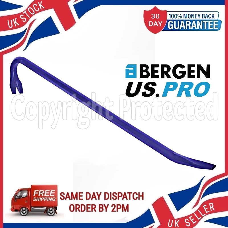 24" CROWBAR CROW WRECKING PRY BAR 600MM METAL HEAVY DUTY EN9 CARBON ...