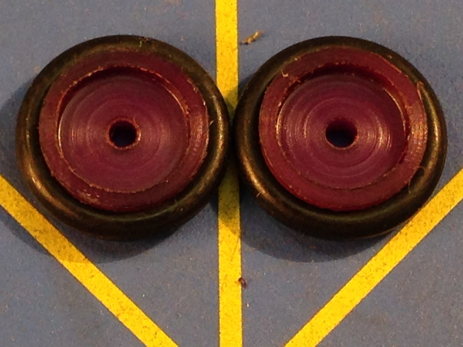 Light Weight Purple Plastic Wheelie Bar Wheels 1/24 Slot Car MidAmerica ...