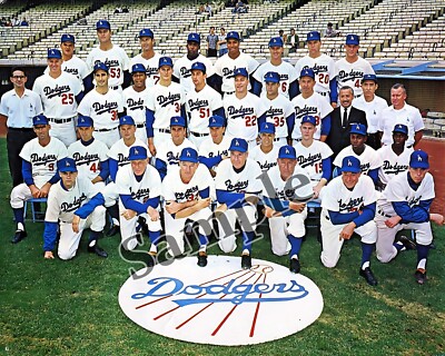 MLB 1963 Los Angeles Dodger Color Team Photo World Series Champs 8 X 10 ...