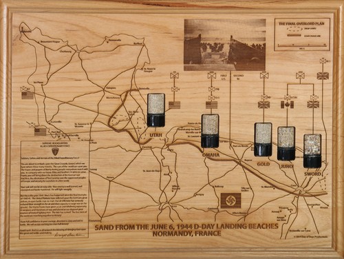 WW2 relic sand D Day Memorabilia gift WWII souvenir Omaha Normandy Sand ...