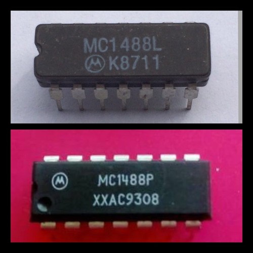MC1488L MC1488P Motorola Quad MDTL Line Driver NOS CERDIP MC1488 ...