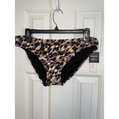 Salt & Cove Leopard Print Swimsuit Bottoms Bikini Briefs Neutral Multi ...