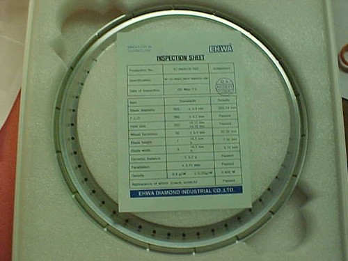 EHWA 300MM DIAMOND GRINDING WHEEL, HP-04-303D3.0W7X-80000P(S)-VNP, NOS ...