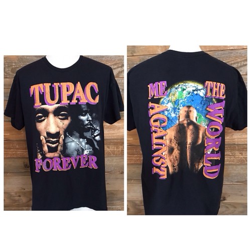 Tupac Forever Rap Tee Double Sided Me Against The World Shirt XL | eBay