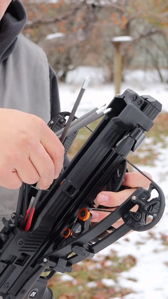 BALLISTA 10.5" Small Crossbow Bolts Carbon with Steel Tips Half-Moon ...