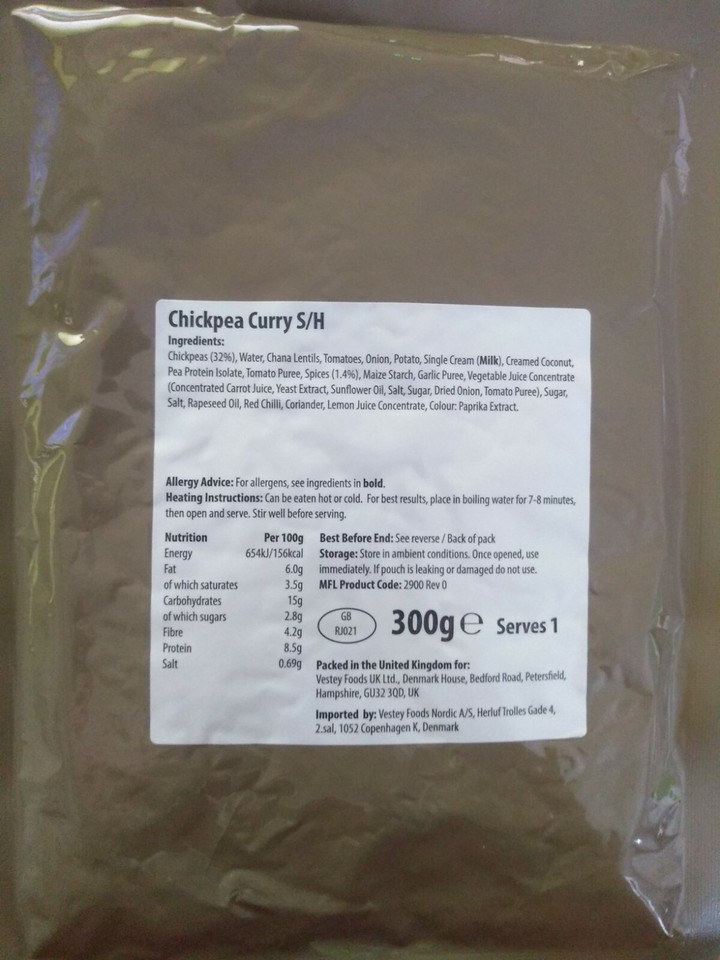 BRITISH ARMY MOD RATION PACKS MEALS MRE EMERGENCY FOOD SUPPLIES READY ...