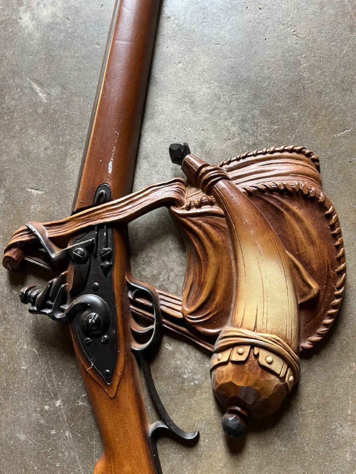 VTG Sexton Musket Powder Horn Metal Wall Decor dd” | eBay