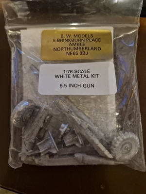 1/76 B.W. Models British 5.5 inch Gun metal kit | eBay UK