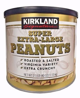 Kirkland Signature Extra-Large Peanuts Virginia Roasted Salted USA 2.5 ...