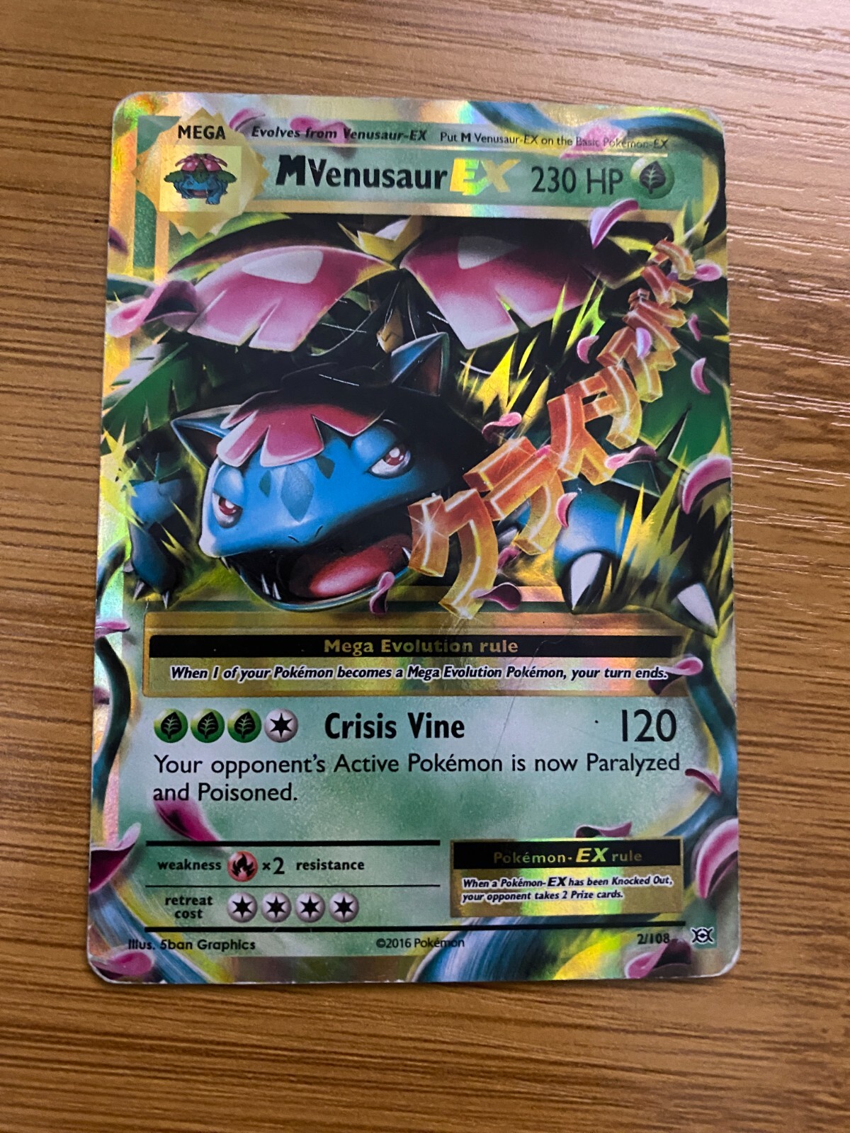 Mega Venusaur Ex Pokemon Card