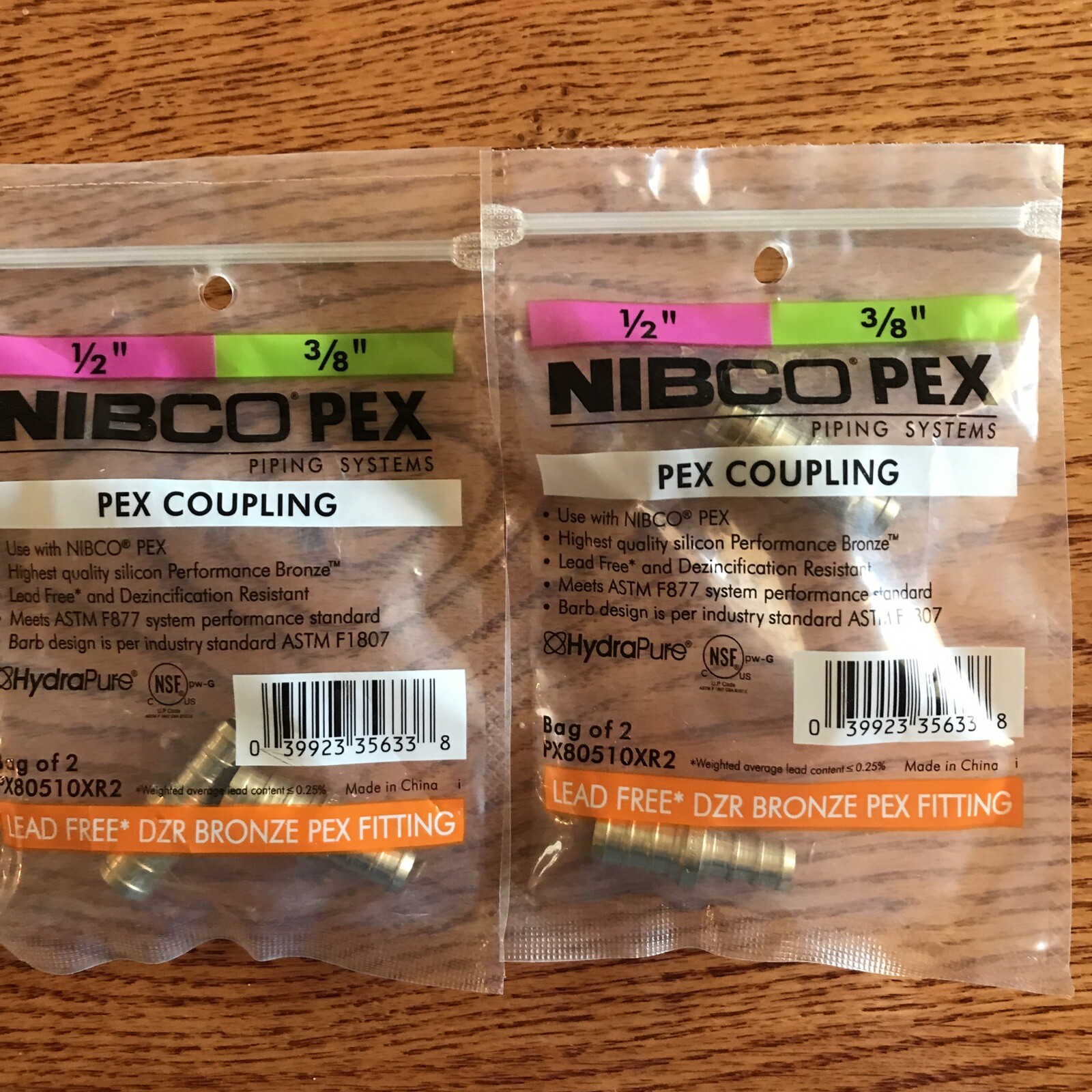 4 Count- Nibco PEX Coupling 1/2” X 3/8” PX80510XR2 | eBay