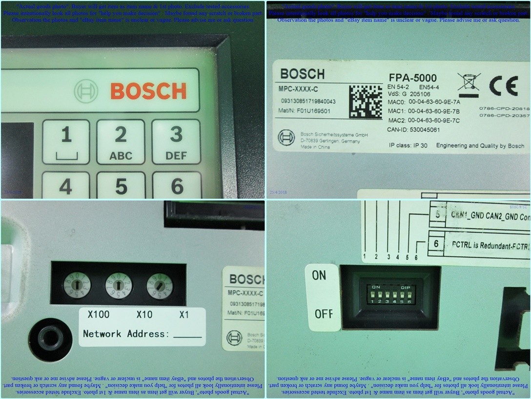 Bosch FPA-5000 MPC-XXXX-C, Control Fire Alarm module as photo, sn:0043 ...