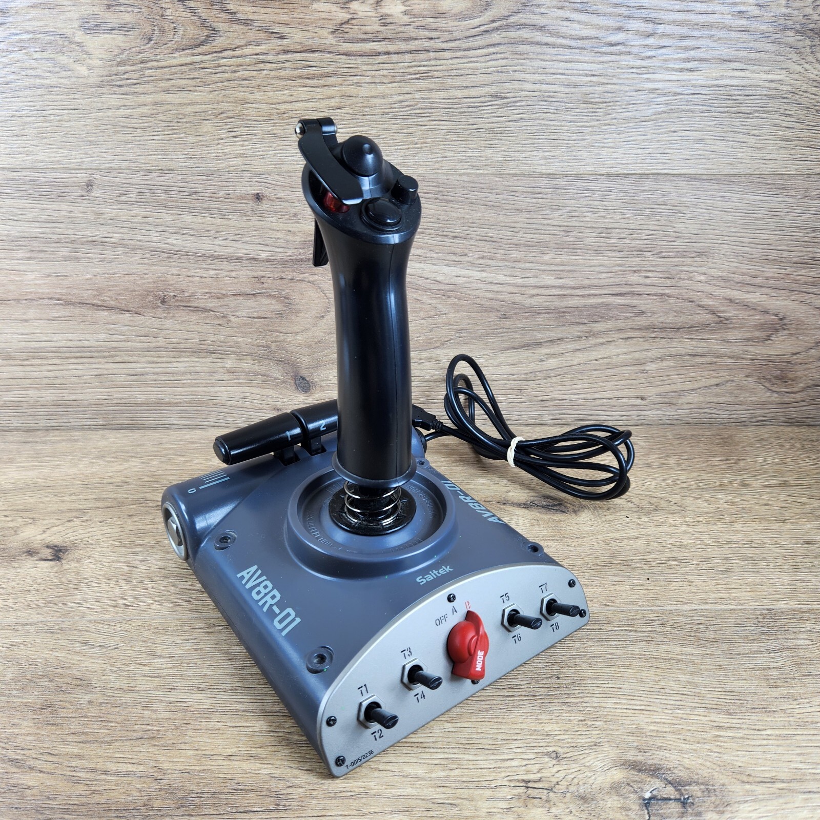 Saitek AV8R-01 USB Joystick PC Dual Throttle Flight Sim Stick Control ...