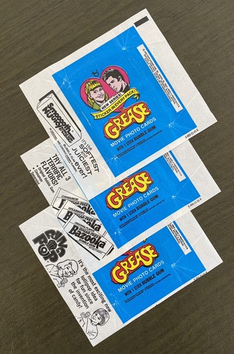 1978 Topps Grease Series 2Lot of all 3 variations wax wrappers**no ...