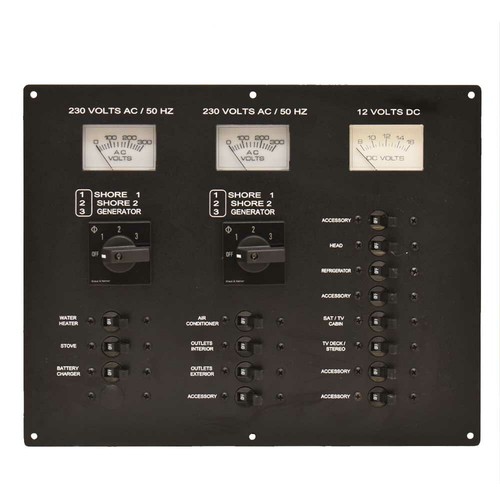 Cobalt Boat AC/DC Breaker Panel 415885 | Black Stainless Steel | eBay