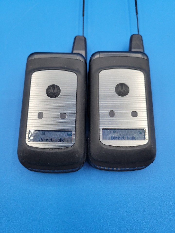 (2) Two Motorola Nextel i576 Walkie Talkies w/ Direct Talk and Enhanced ...