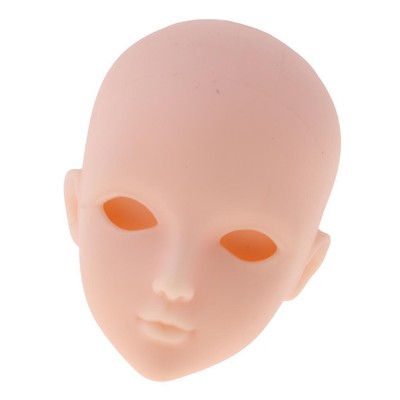 2-6pack 1/6 Lifelike Girl Doll Head without Eyes for BJD XinYi Doll ...