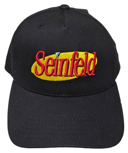 Seinfeld TV Show Embroidered Logo Black 90s Retro Adjustable Baseball ...