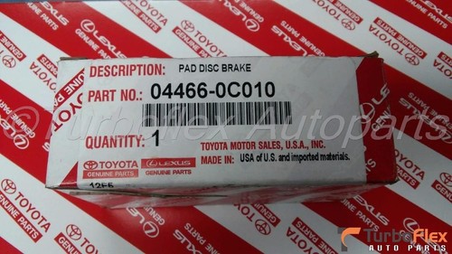 Toyota Sequoia 08-17 / Tundra 07-17 Rear Brake Pad Set Genuine OEM ...