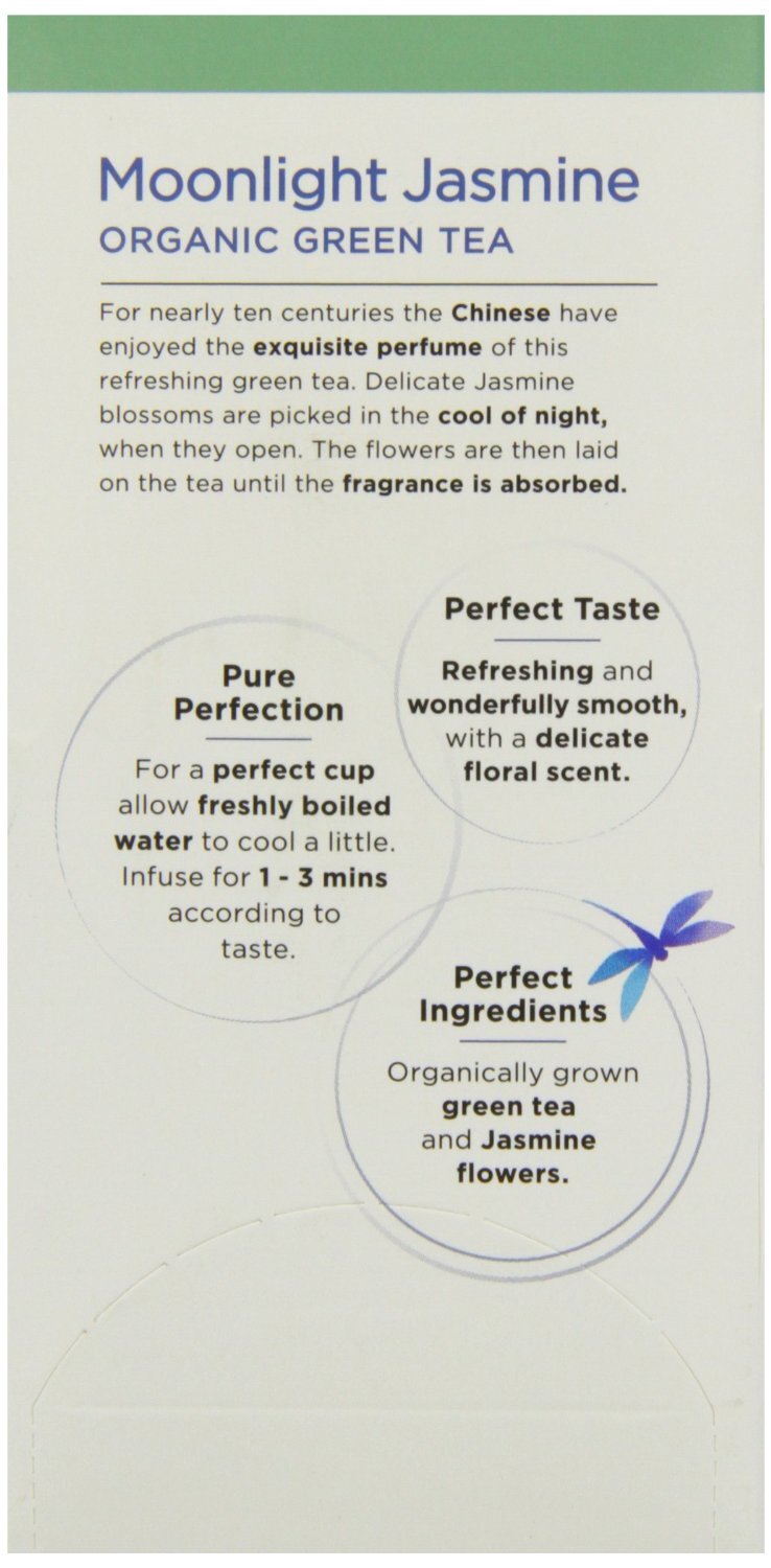 Dragonfly Tea Dragonfly Organic Moonlight Jasmine Green Tea 20 sachets ...