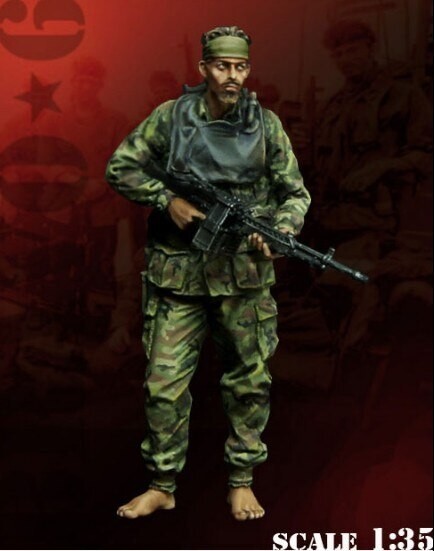 1/35 Scale Vietnam War US barefoot Unpainted Miniatures Resin Model Kit ...