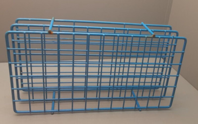 Blue Epoxy Coated Wire Test Tube Beaker Racks Support Holder 72 Spaces ...